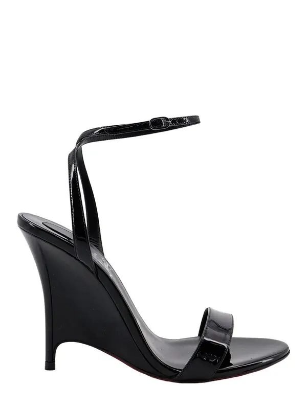 CHRISTIAN LOUBOUTIN Zeezeenella Wedge Sandals - Black
