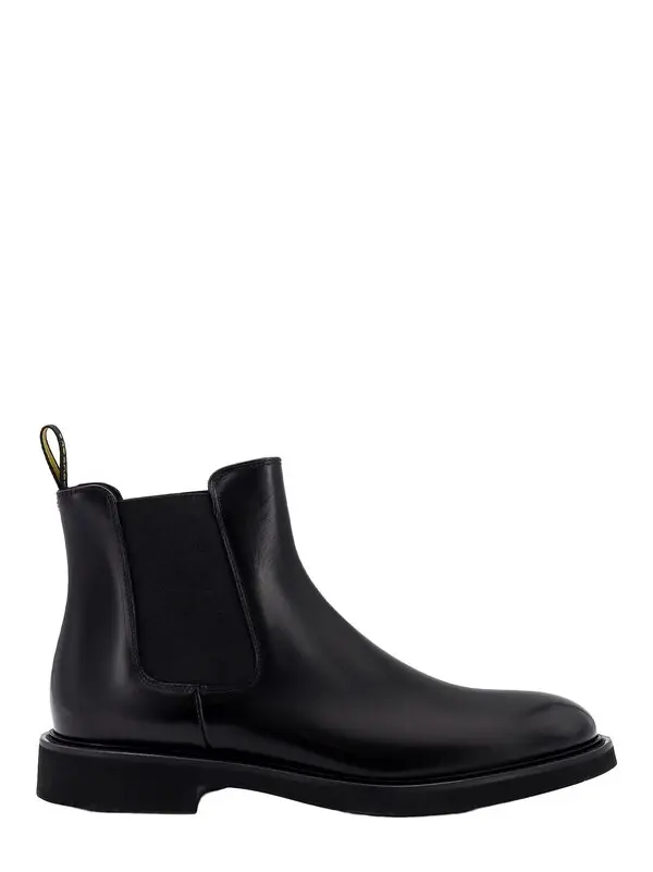 DOUCAL'S Leather Chelsea Boots - Black