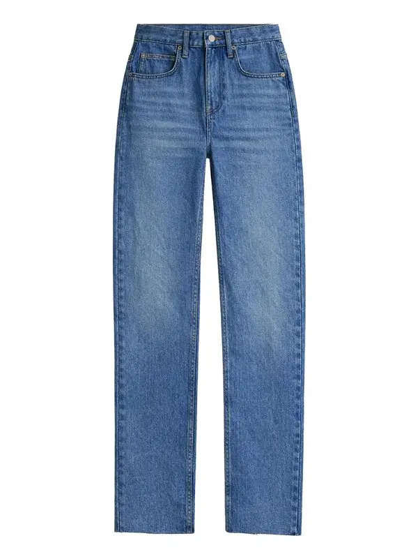 THE FRANKIE SHOP Denim" Wash Straight Leg Jeans - Blue