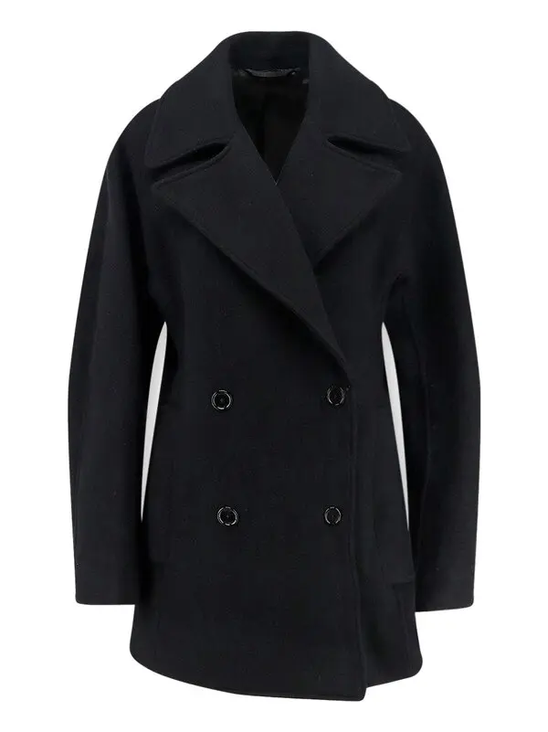TOTEME Wool And Cashmere Blend Double-breasted Coat - Black