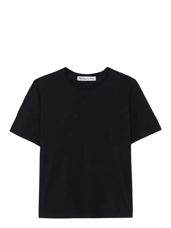 THE FRANKIE SHOP Oversized Organic Cotton T-shirt - Black
