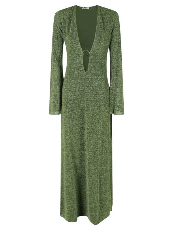 Oseree Lumiere Long-sleeved Kaftan - Green
