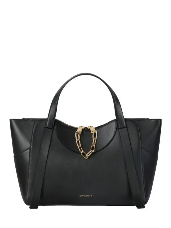 Givenchy Medium The Snatch Bag In Grained Leather - Black