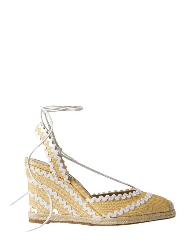 AQUAZZURA Wedge Heel Sandals - Beige