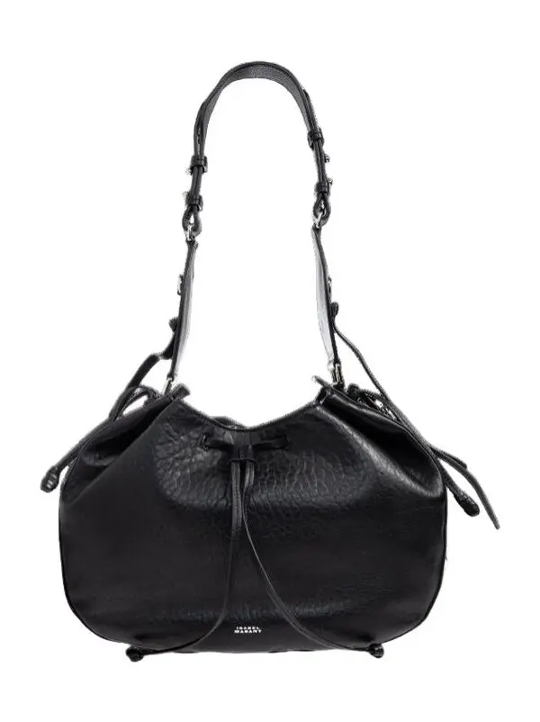 Isabel Marant Étoile Drawstring Hobo Bag - Black