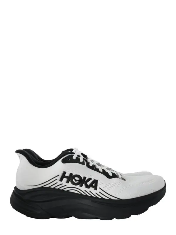 Hoka One One Clifton 11 Mesh Running Sneakers - White/black