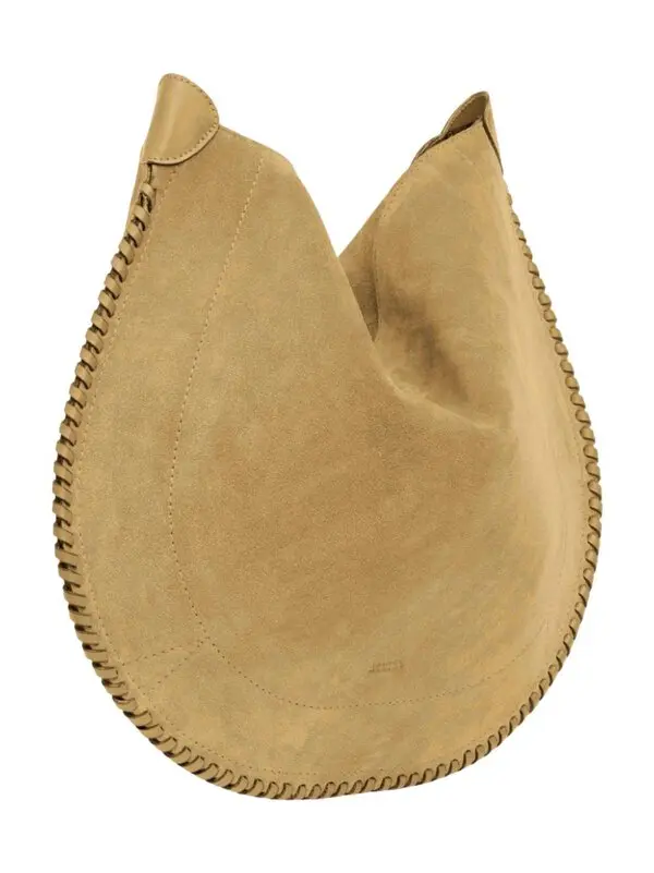 Isabel Marant Étoile Oskan Hobo Soft Shoulder Bag - Nude