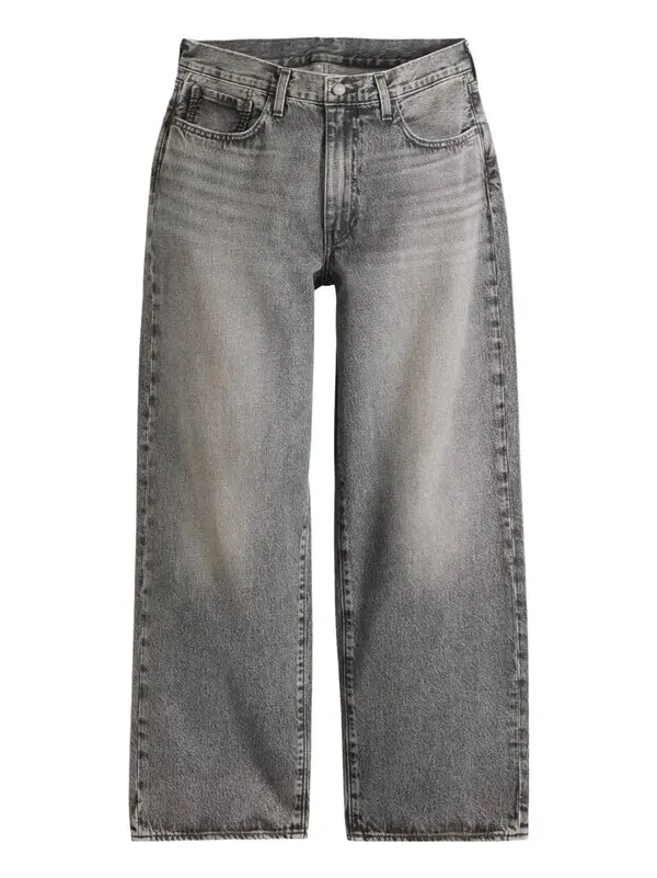 LEVI'S 578 Logo Patch Baggy Jeans - Grey
