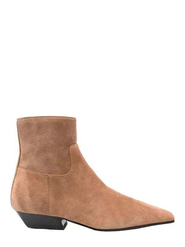 Khaite Marfa Square-toe Ankle Boots - Brown