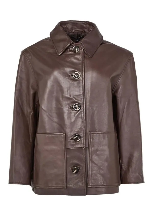 Soeur Vincenzo Leather Jacket - Brown
