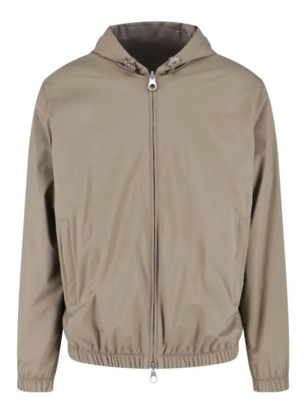 Loro Piana Reversible Jacket With Drawstring Hood - Nude