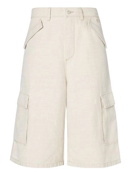 Fendi Selleria Denim Shorts - Ivory