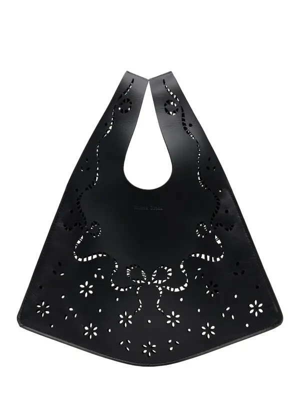 Simone Rocha Mini Laser-cut Tote Bag - Black