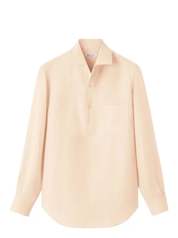 Loro Piana Long-sleeved Shirt - Distorted Orange