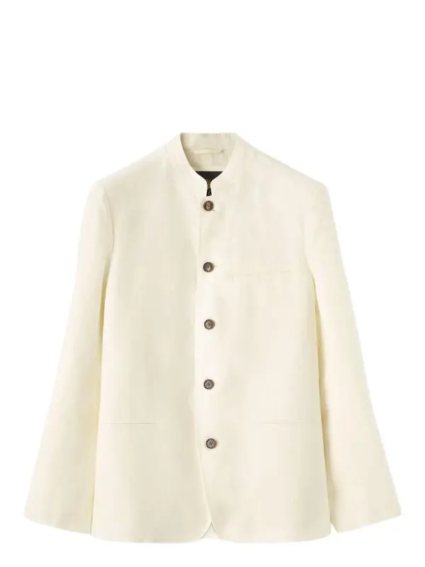 Loro Piana Long Sleeve Stand Collar Jacket - No