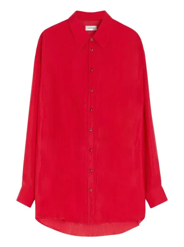 LEMAIRE Flowing Long Sleeve Shirt - Red