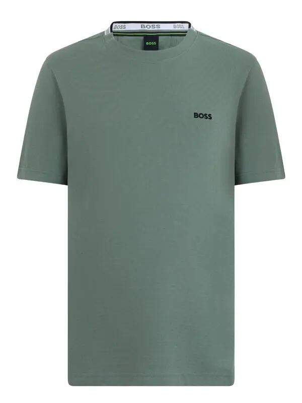 Hugo Boss Logo Cotton T-shirt - Gray