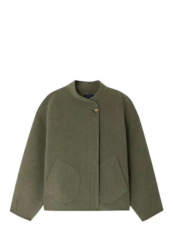 Soeur Short Coat With Side Pockets - Green