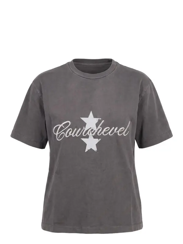 ICON DENIM LOS ANGELES Courchevel Graphic-print T-shirt - Grey