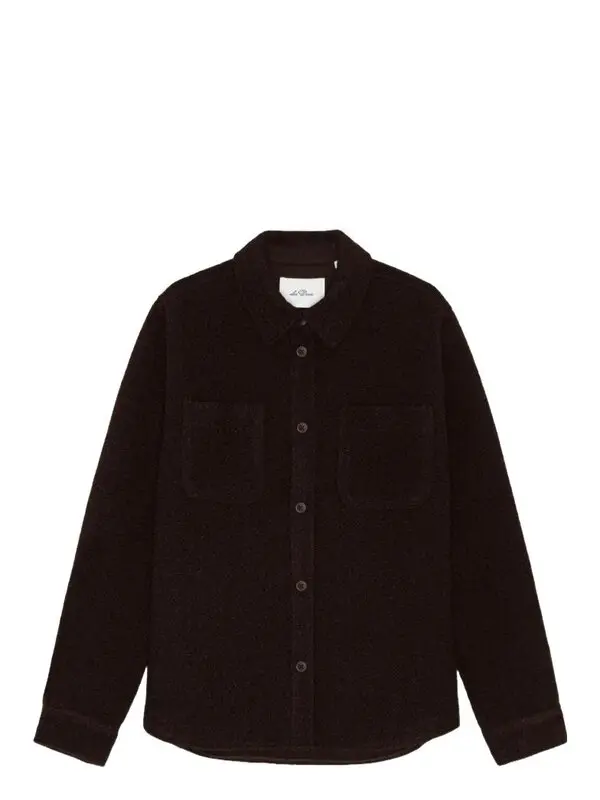 LES DEUX Long-sleeve Casual Jacket With Chest Pocket - Black