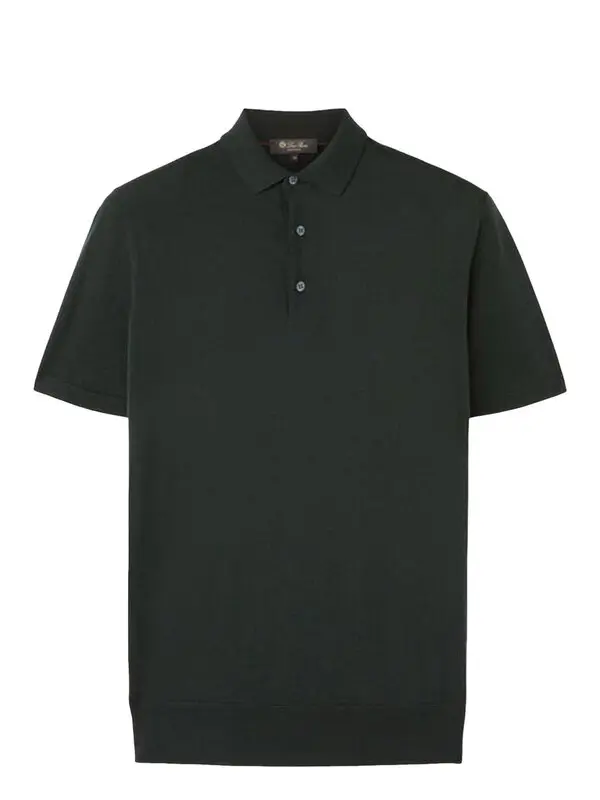 Loro Piana Wish Short-sleeved Polo Shirt - Black