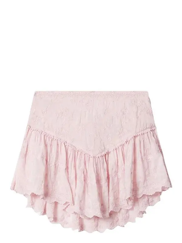 Isabel Marant Étoile Zoelia Ruffled Lace Shorts - Pink