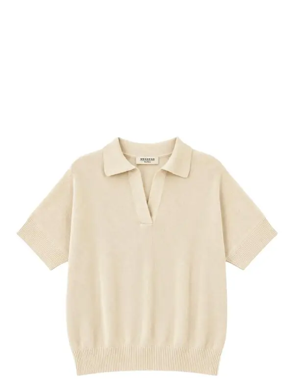 Max Mara Albero Short-sleeve Knitted Top - Nude