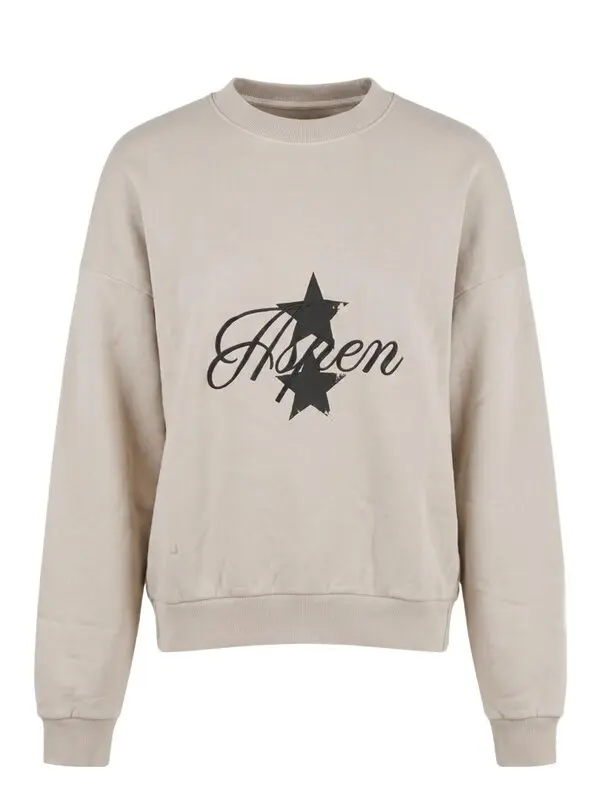ICON DENIM LOS ANGELES Aspen Logo-print Sweatshirt - Beige