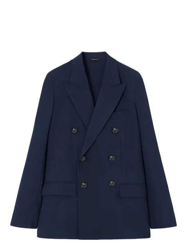 Loro Piana Milano Double-breasted Blazer - Ink Bottle