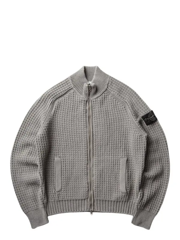 Stone Island Zipped Cardigan - Grey