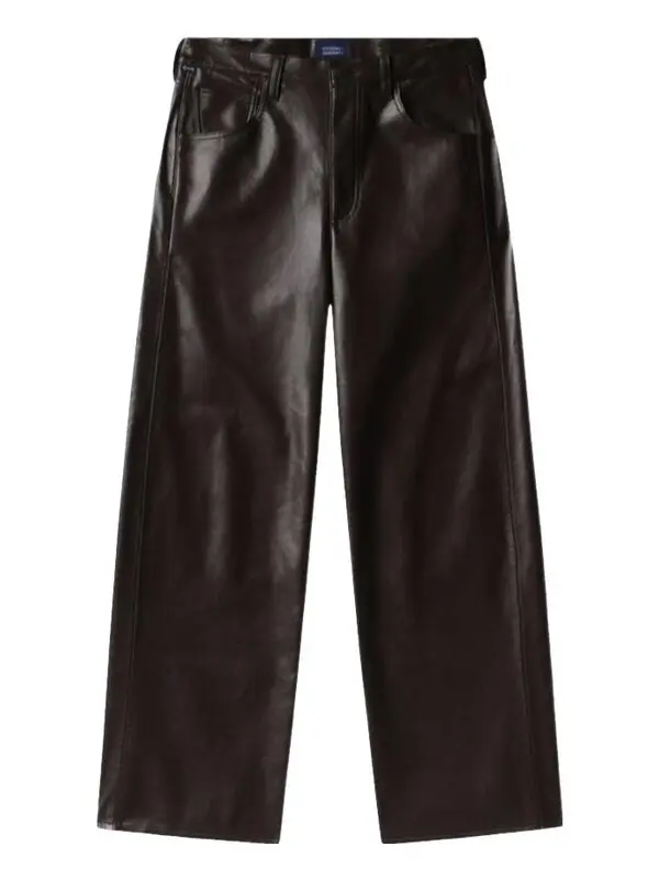 Citizens Of Humanity Ayla Leather Baggy Pants - Black