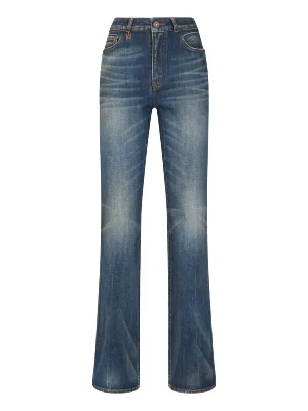 Amiri Vintage Cut Jean With Embroidered Script Logo - Electric Fade