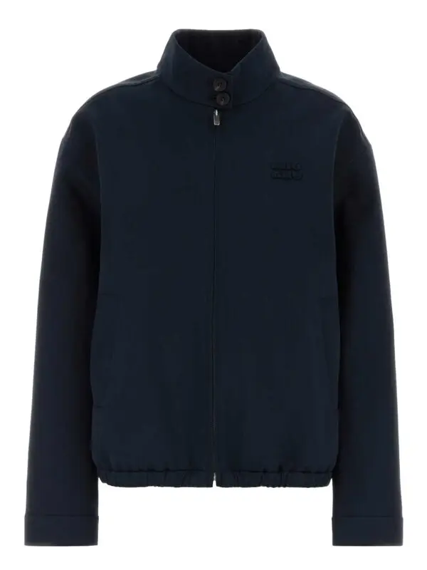 Miu Miu Long Sleeve Casual Jacket - Blue