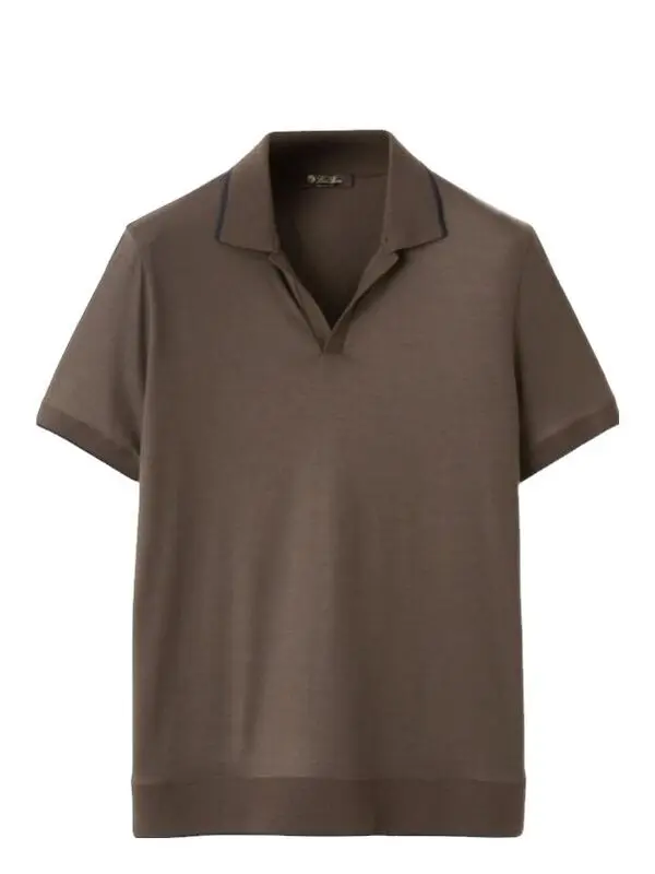 Loro Piana Waitaki Polo Shirt - Brown Licorice