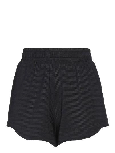 GANNI Elastic Waistband Shorts - Black