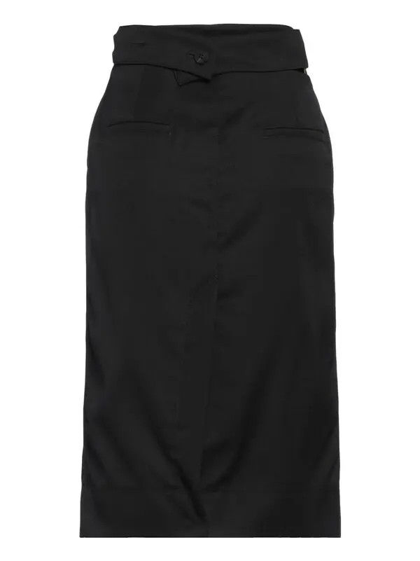 Jacquemus Midi Pencil Skirt - Black