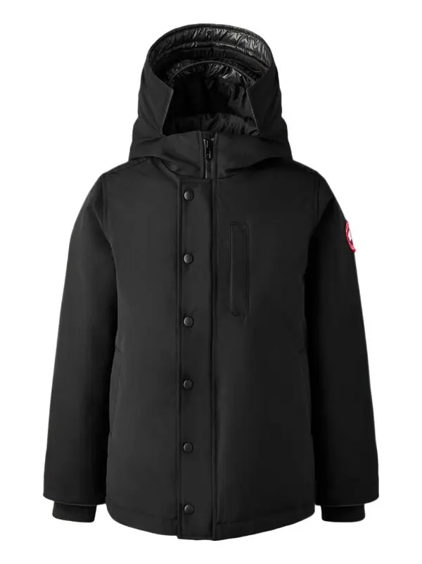 Canada Goose Parka With Hood And Reflective Details - Black
