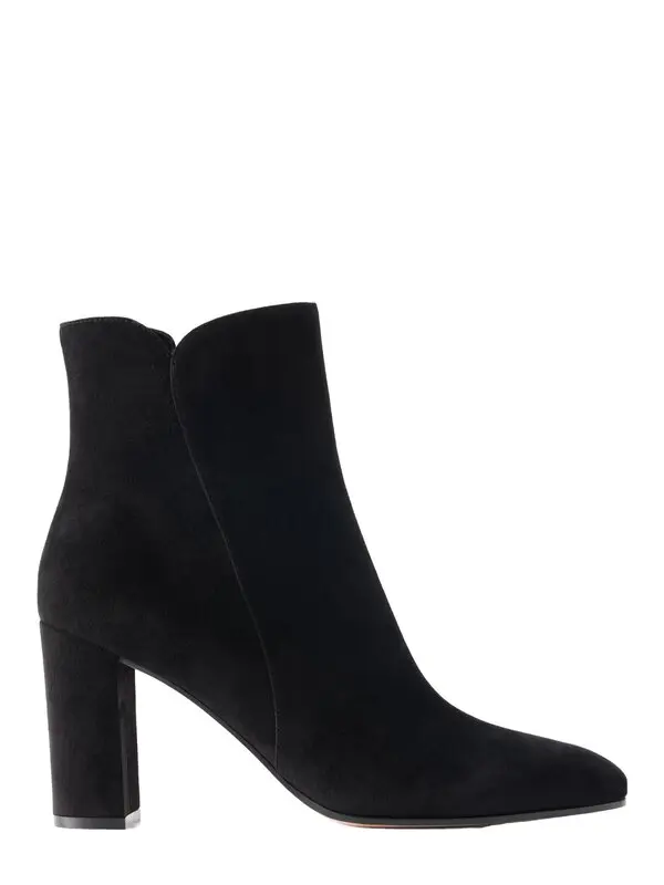 GIANVITO ROSSI Suede Ankle Boots - Black
