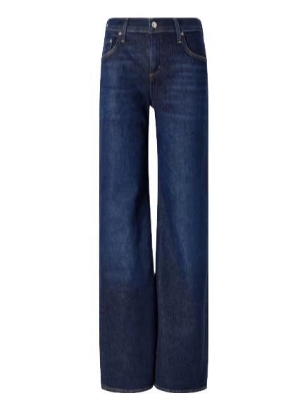Citizens Of Humanity Nora Mid-rise Wide-leg Jeans - Dark Denim