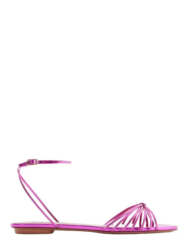 AQUAZZURA Anima Leather Sandals - No