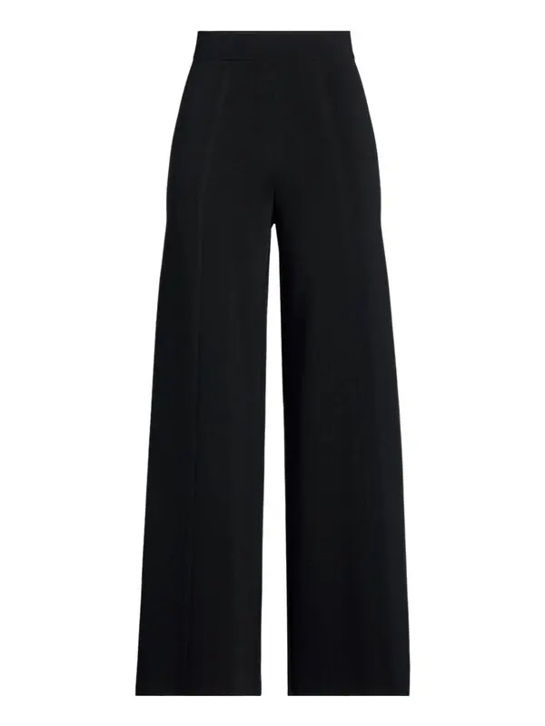 Max Mara Wide-leg Knitted Trousers - Black