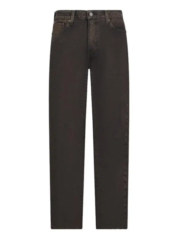 LEVI'S Straight-leg Washed Denim Jeans - Brown