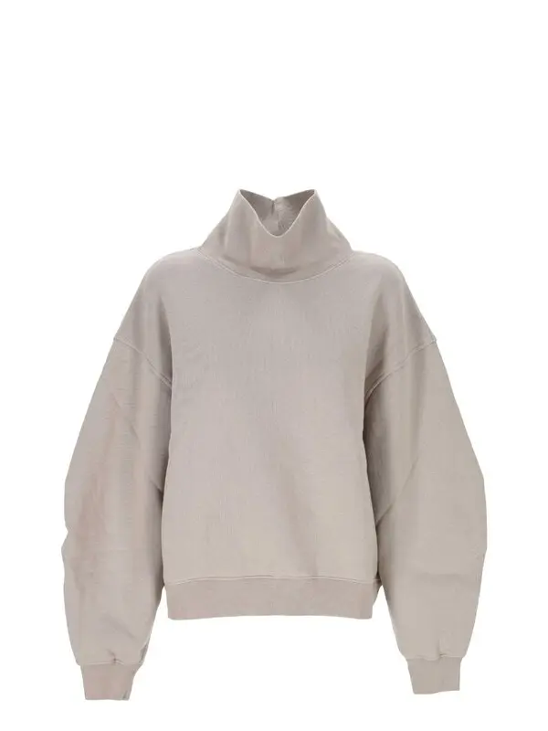 AGOLDE Funnelneck Cropped Sweatshirt - Gray