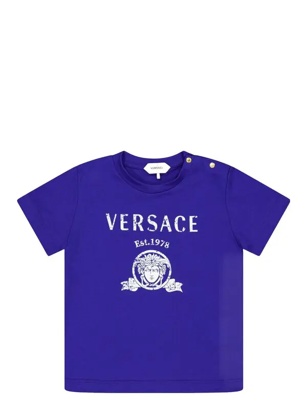Versace Crewneck Short Sleeve Tee - No