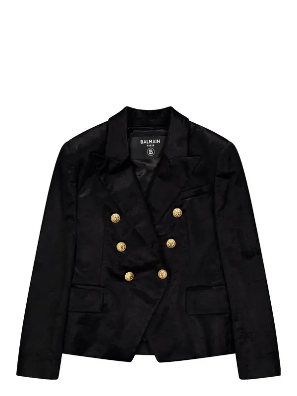Balmain Longsleeve Coat - Black