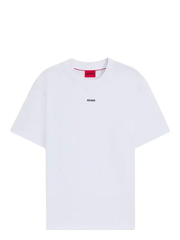 Hugo Boss Classic Cotton T-shirt With Chest Logo - White