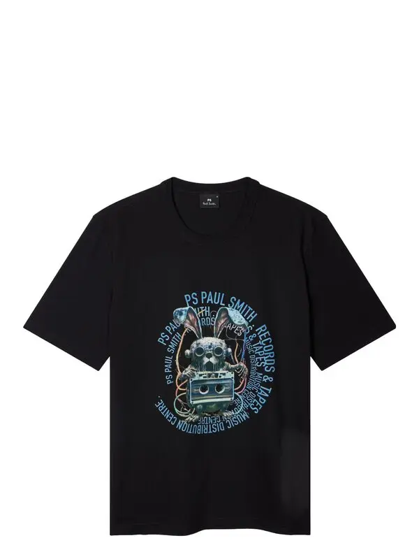 Paul Smith Minimal Pattern Tshirt - Black