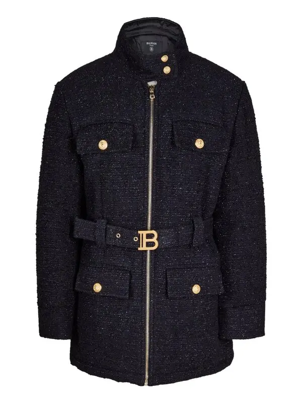 Balmain Long-sleeve Zip-up Jacket - Black