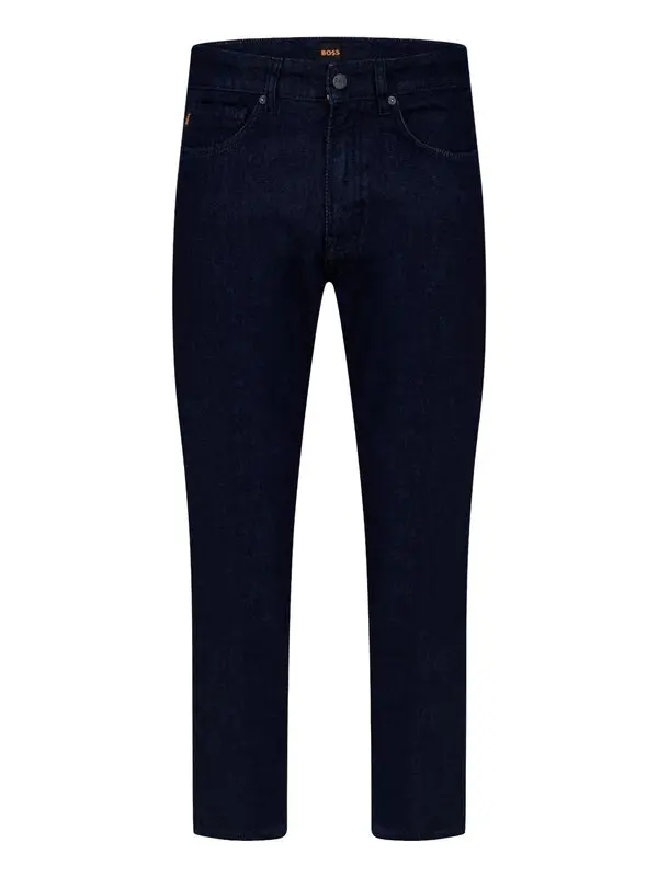 Hugo Boss High-waisted Straight Leg Jeans - Black