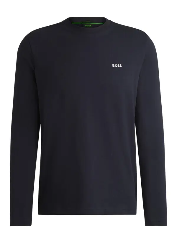 Hugo Boss Long T-shirt With Iconic Logo - No